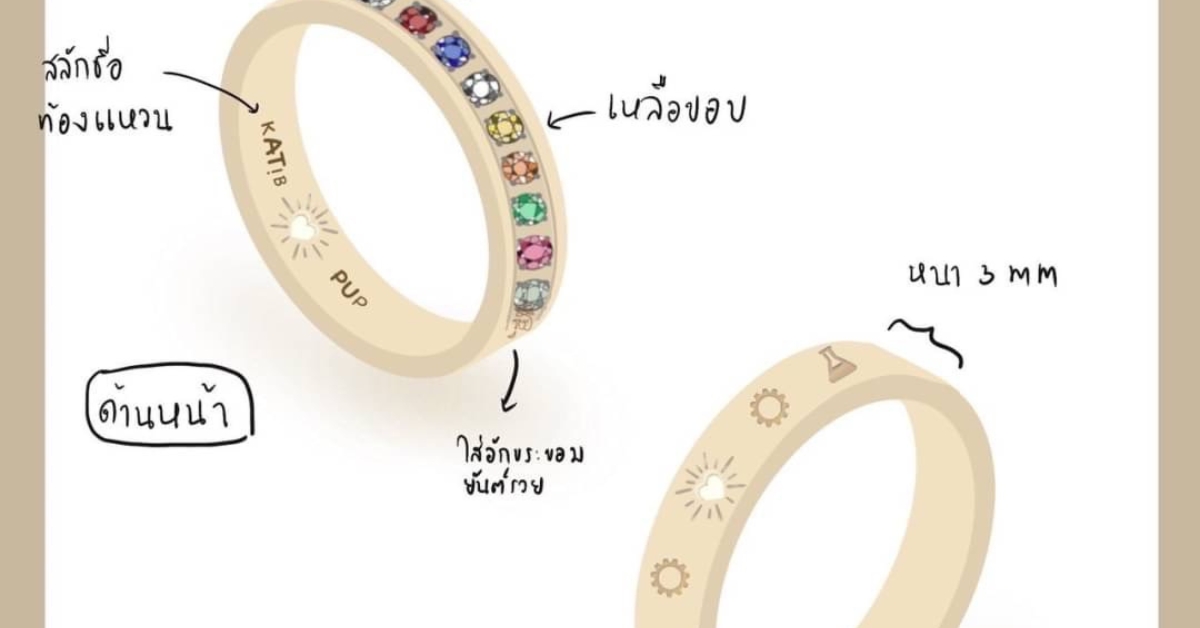 Nine Gems Wedding Rings for Bride and Groom - Sisterly Jewelry